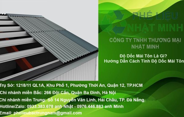 Độ Dốc Mái Tôn Là Gì? Hướng Dẫn Cách Tính Độ Dốc Mái Tôn Chi Tiết Nhất ...